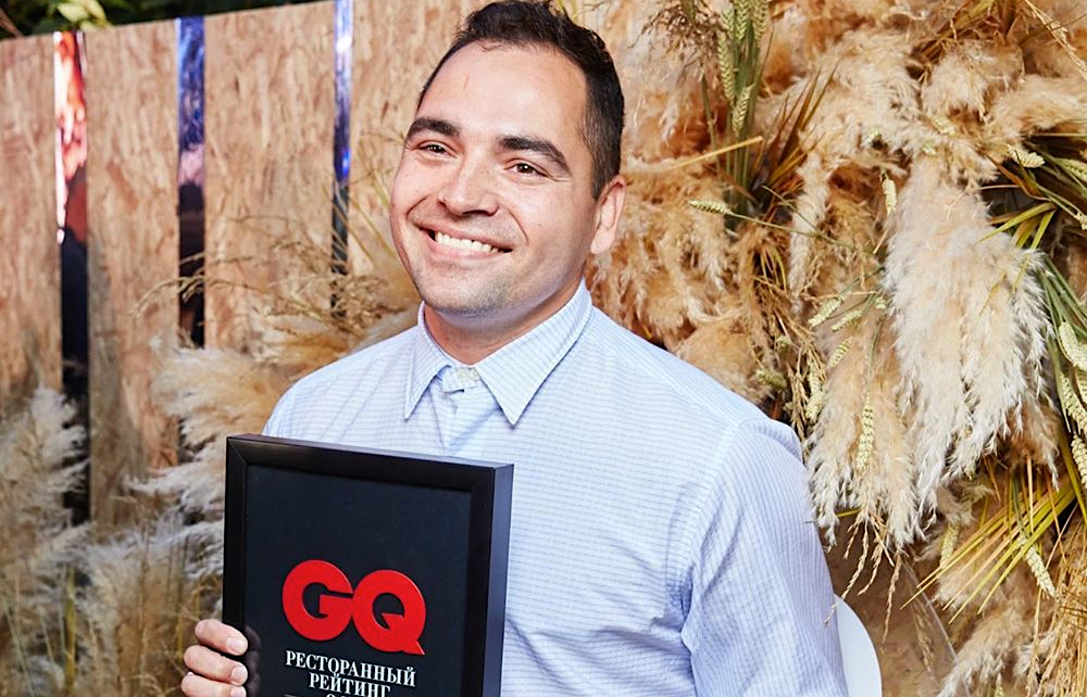 Selfies du che Anatoly Kazakov - 65e au 50 Best et tsar culinaire à Moscou