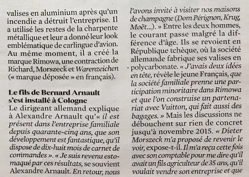 Rimowa - La valise du groupe LVMH qui séduit les grands chefs