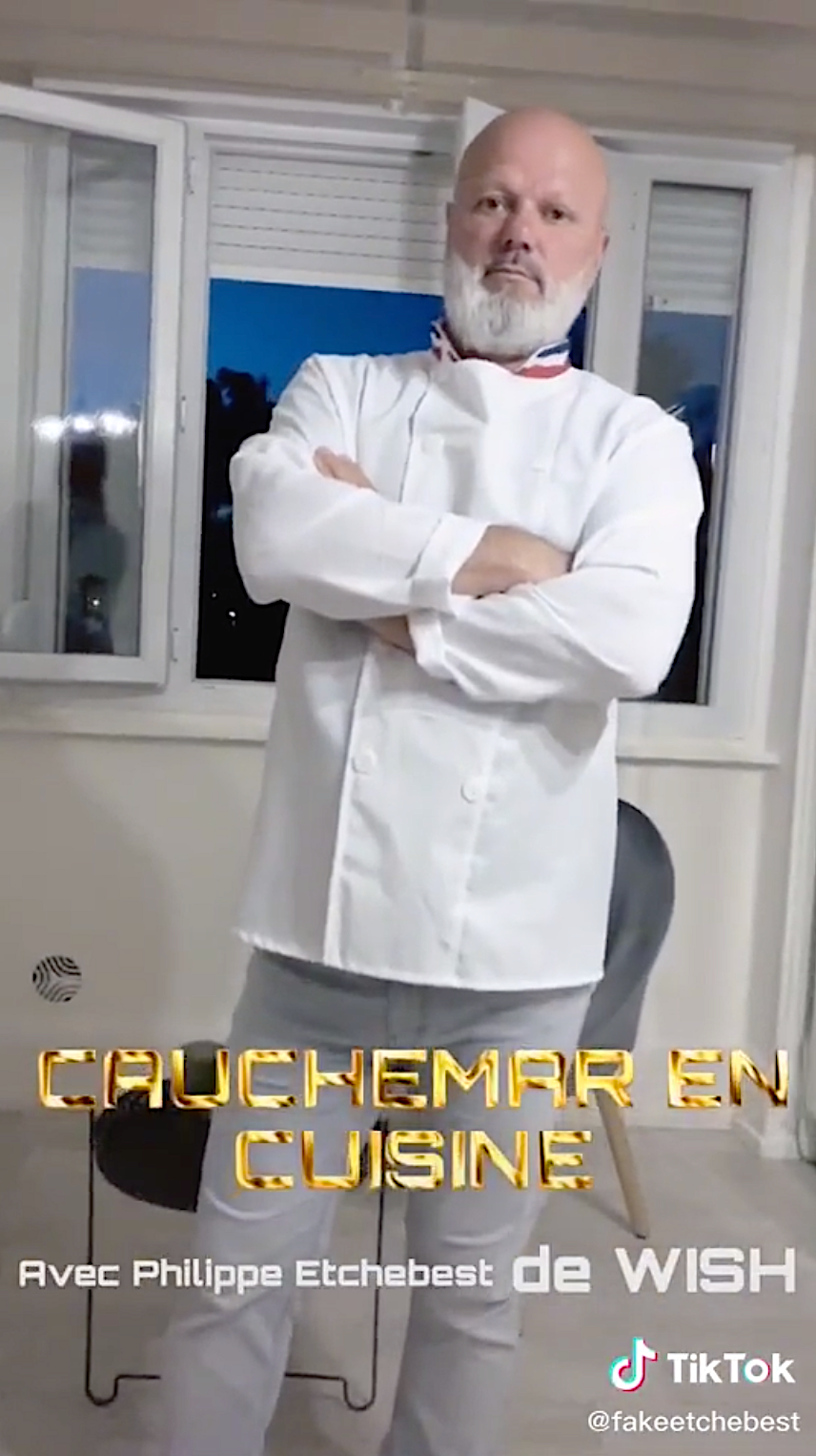 Découvrez le " Fake " compte Tik Tok du chef Philippe Etchebest - Food ...