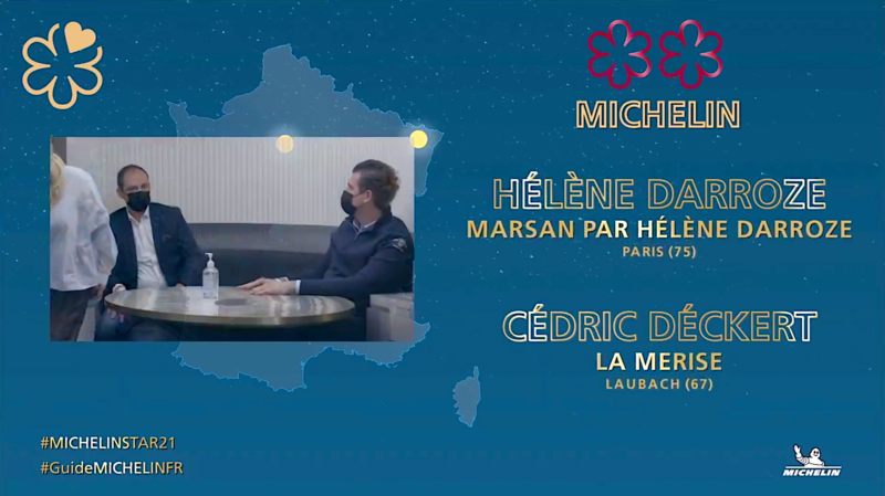 Les chefs Hélène Darroze et Cédric Deckert décrochent deux étoiles au ...