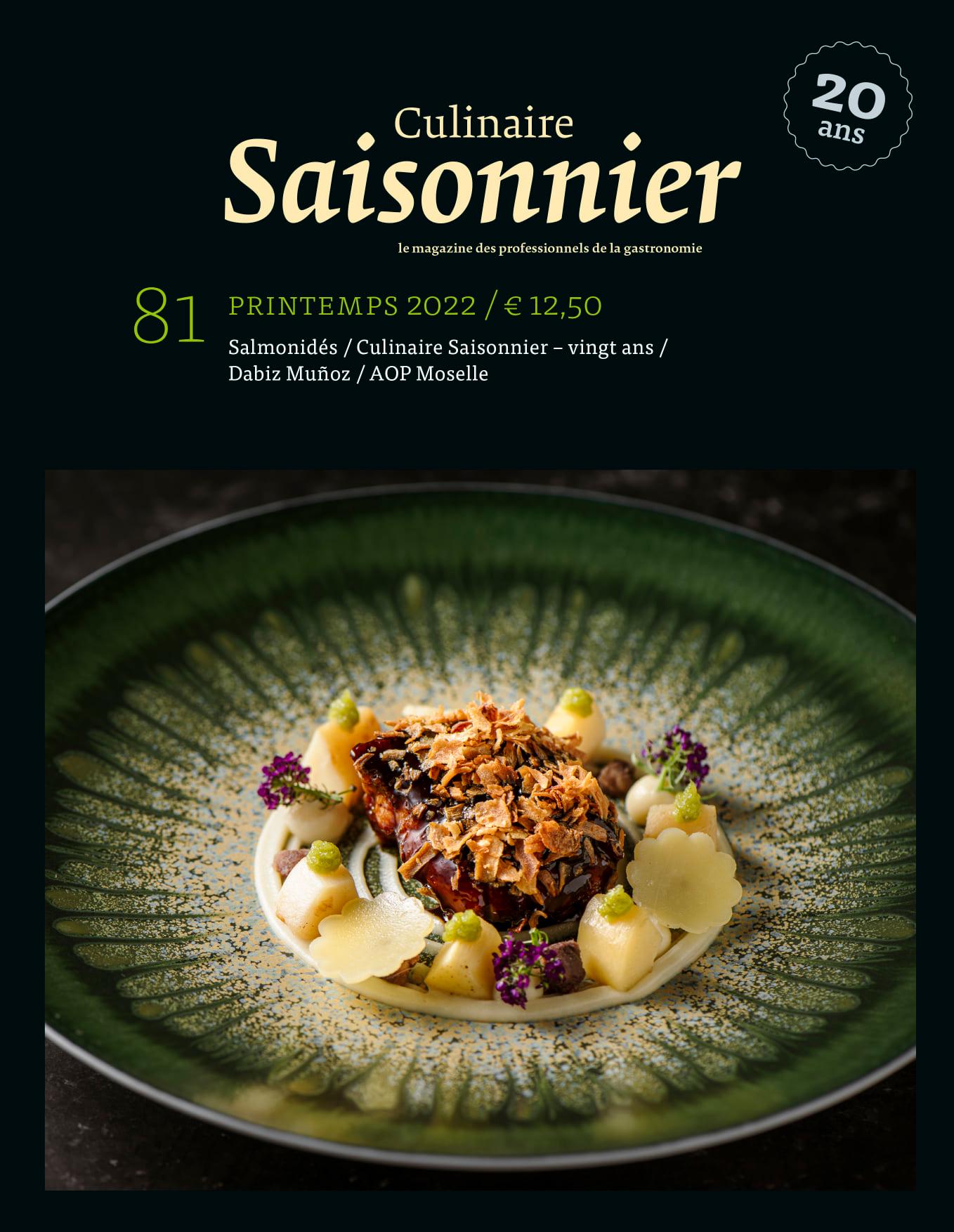 Le magazine "Culinaire Saisonnier" fête ses 20 ans - Food & Sens