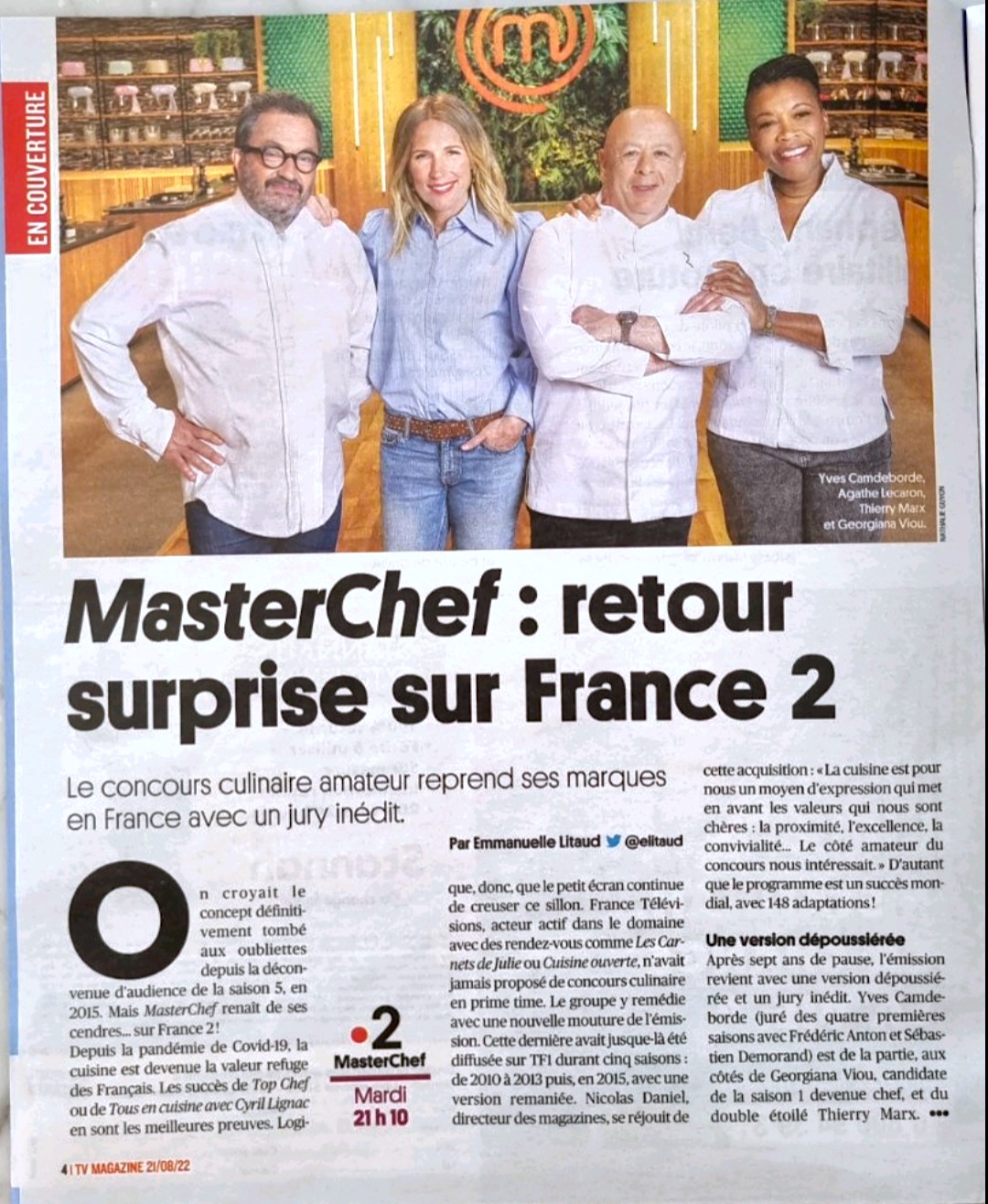 Les chefs invités de MasterChef 2022 : Christian Constant, Frédéric ...