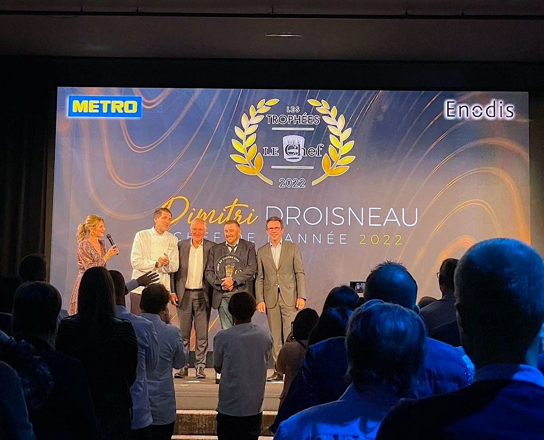 Le magazine Le Chef distribuait ce soir ses trophées 2022 - Dimitri ...