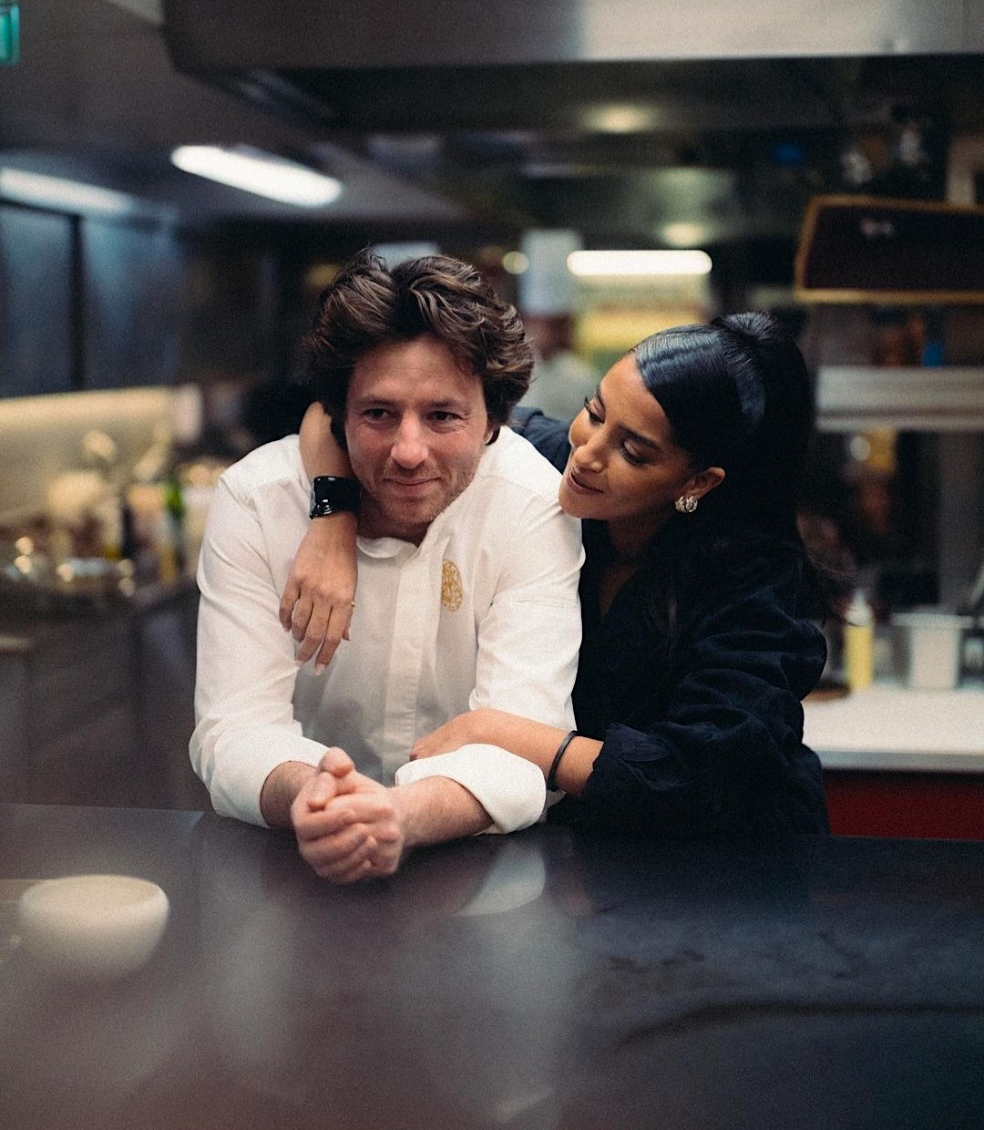 Denis Courtiade, François Delahaye, Angelo Musa, Jean Imbert, fêtent le ...